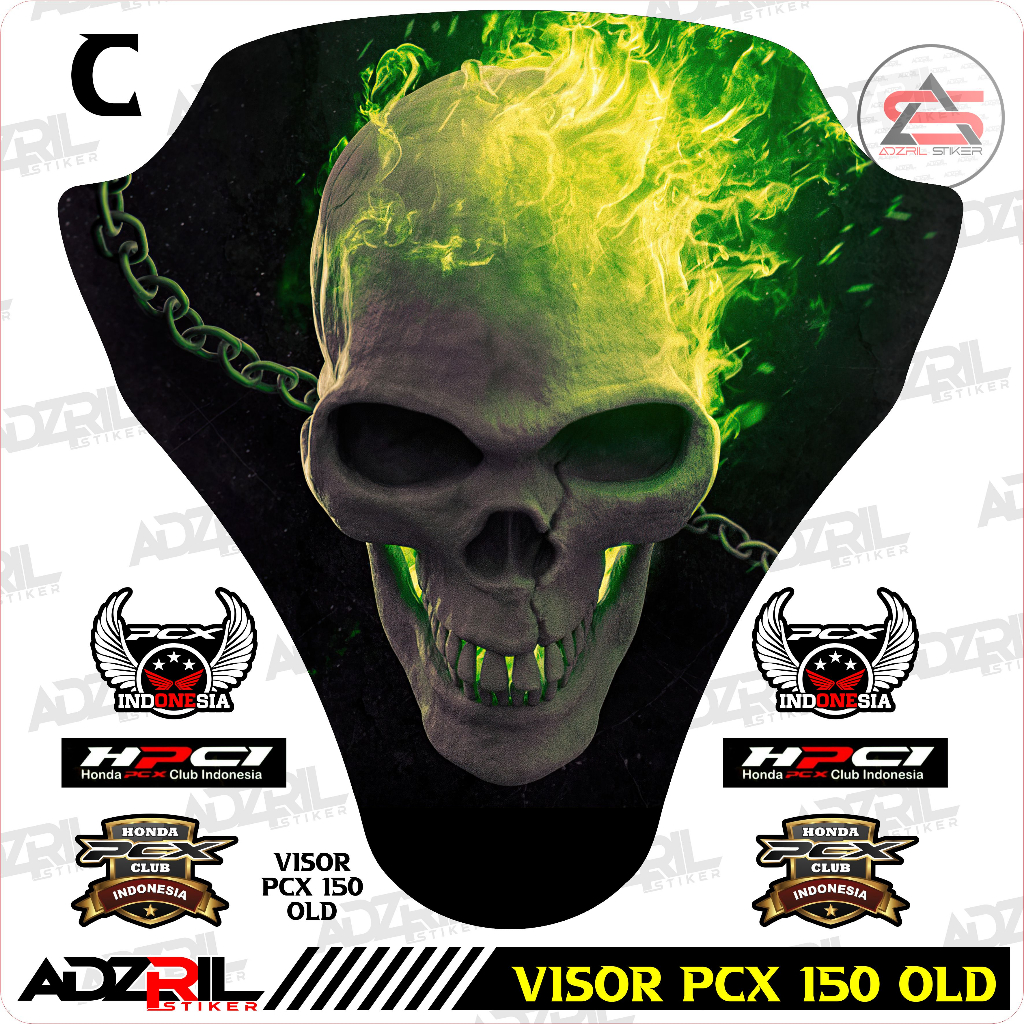 Winshield honda pcx 150 OLD visor Sticker Cool Image/Cool Winshield ...