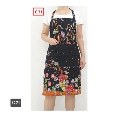 Batik Apron Traditional Ethnic Motif Batik Apron - C 33 | Shopee ...