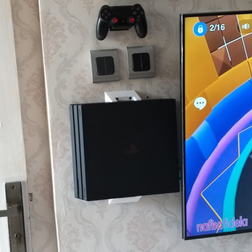Wall mount Ps4 Pro Holder Slim Console Stand Holder | Shopee Philippines