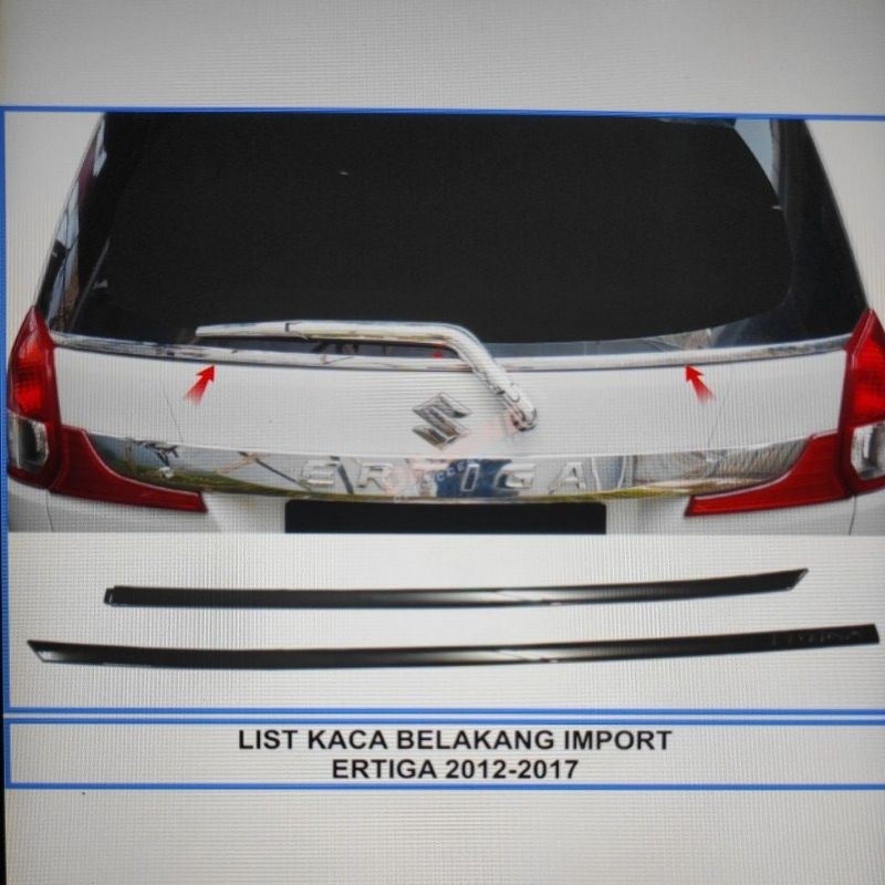 Rear trunk door glass trim for suzuki ertiga 2011 to 2017 2016 2015 ...