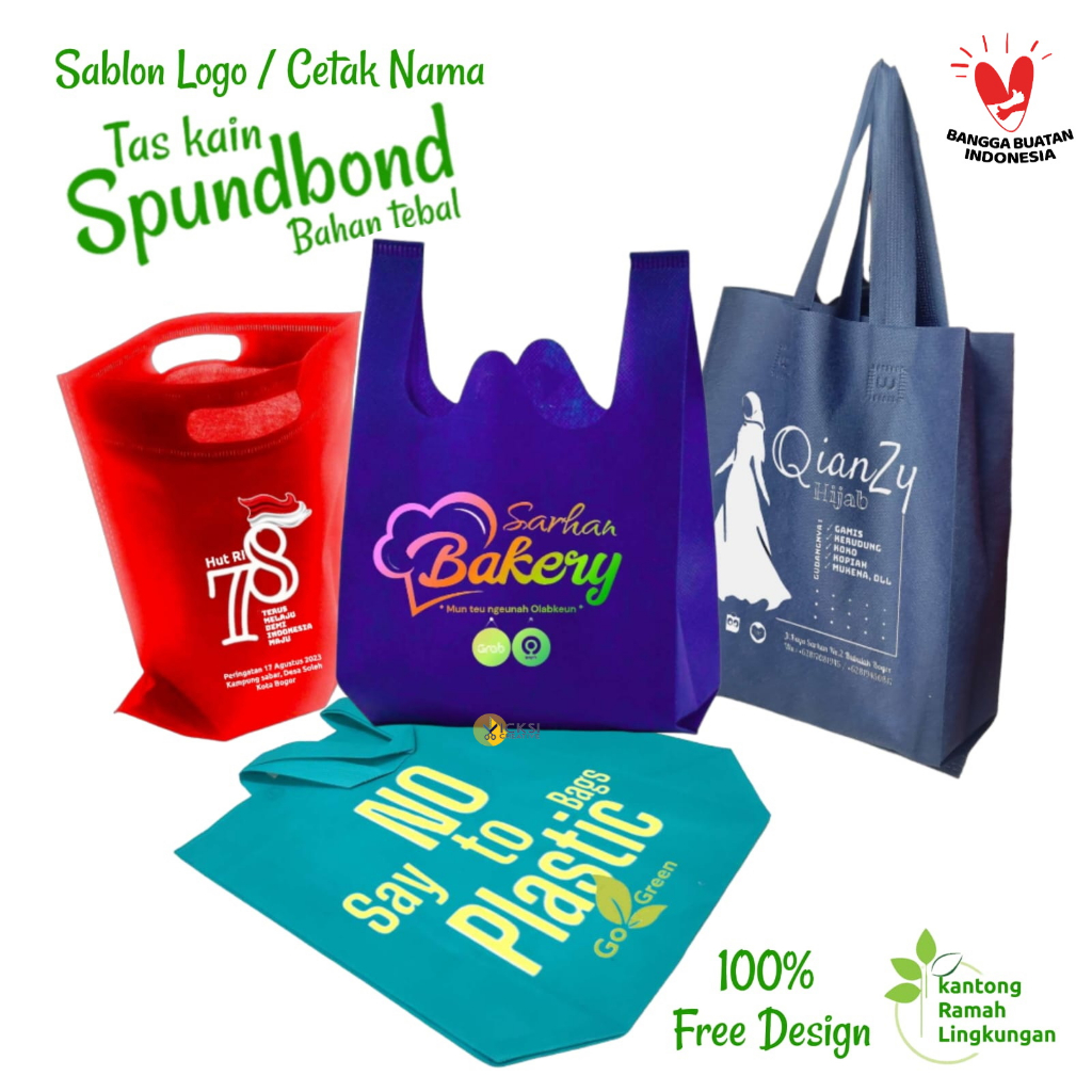 Spunbond Bag Logo Screen Printing/Print Name Goodie Bag Box 20x30x9 ...