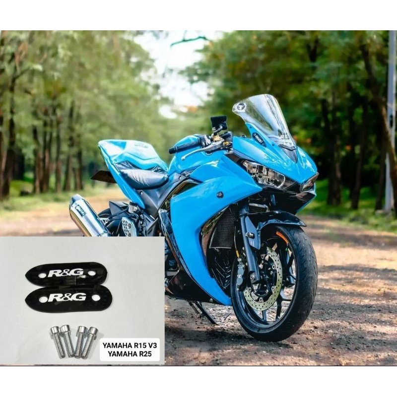 Mirror blanking cover the rear view Mirror hole for the yamaha R25 R15 ...