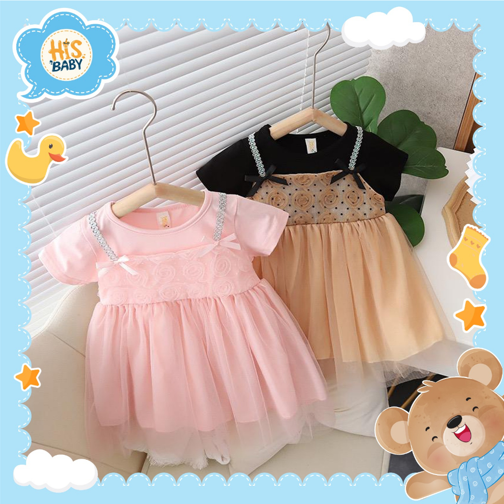 KATUN His.baby 6 months-1 year Baby Girl Tutu Romper Dress with Carved ...