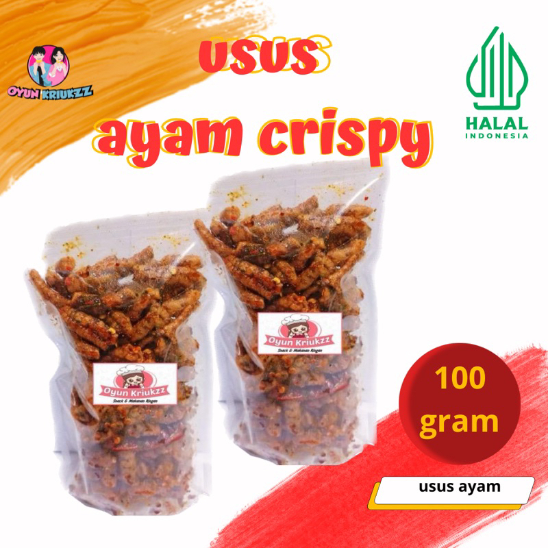 Crispy CHICKEN INTESTINAL KRIUK CIKRUH SPICY ORANGE SAVORY & ORIGINAL ...