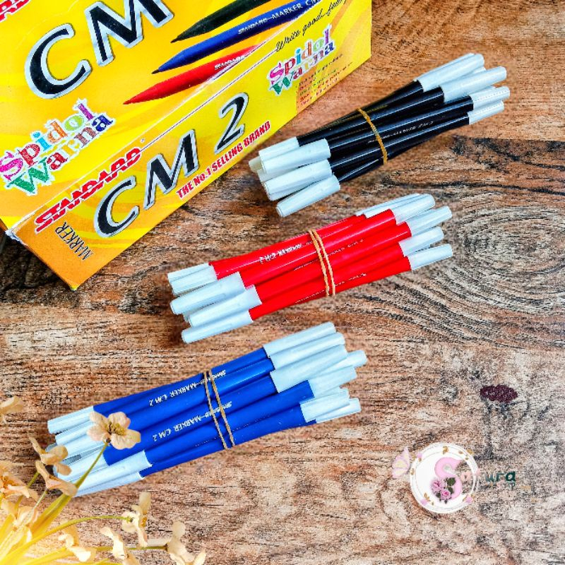 Small MARKERS CM2 / CM 2 - STANDARD MARKERS 1 COLOR / 1 Dozen | Shopee ...