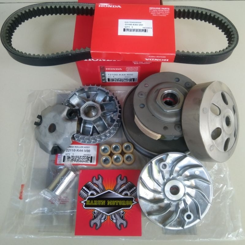 Package CVT PULLY ASSY SET K44 BEAT ESP, BEAT POP, BEAT FI,SCOOPY FI ...