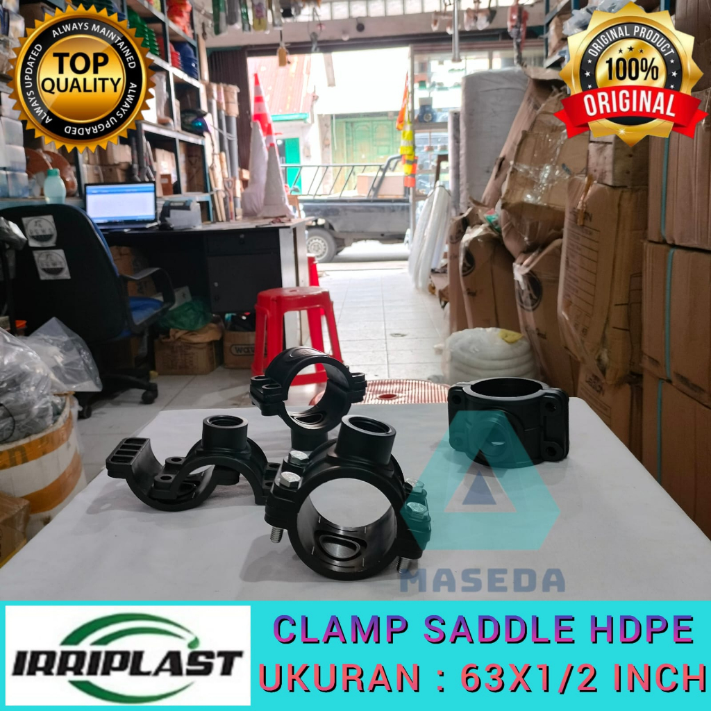 Clamp Saddle HDPE Clamps 63 x 1/2 inch HDPE Compression Fittings ...