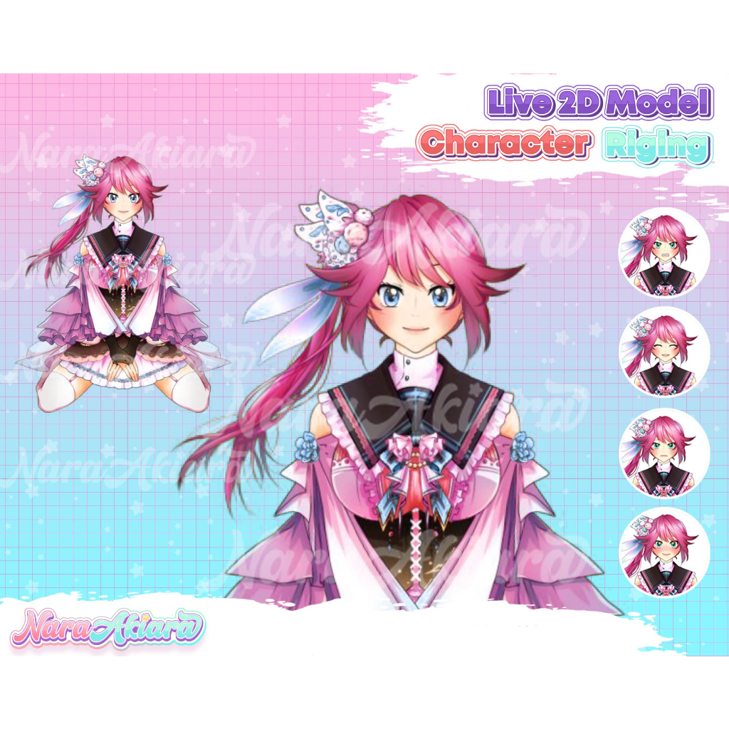 Vtuber Live2D Anime Characters Ready to Decorate Your Streams, Ready to ...