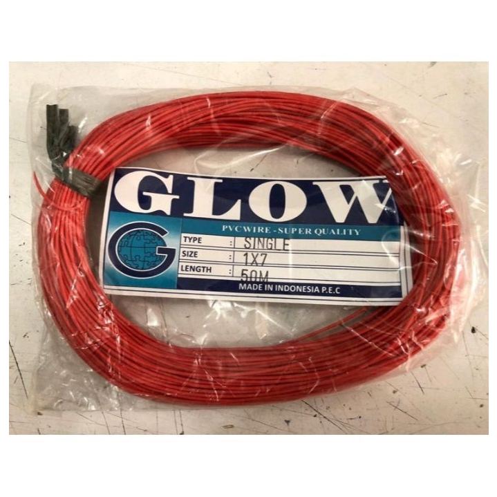 MERAH Glow Single Fiber Red Cable 1x7 Per Roll 50 Meters | Shopee ...