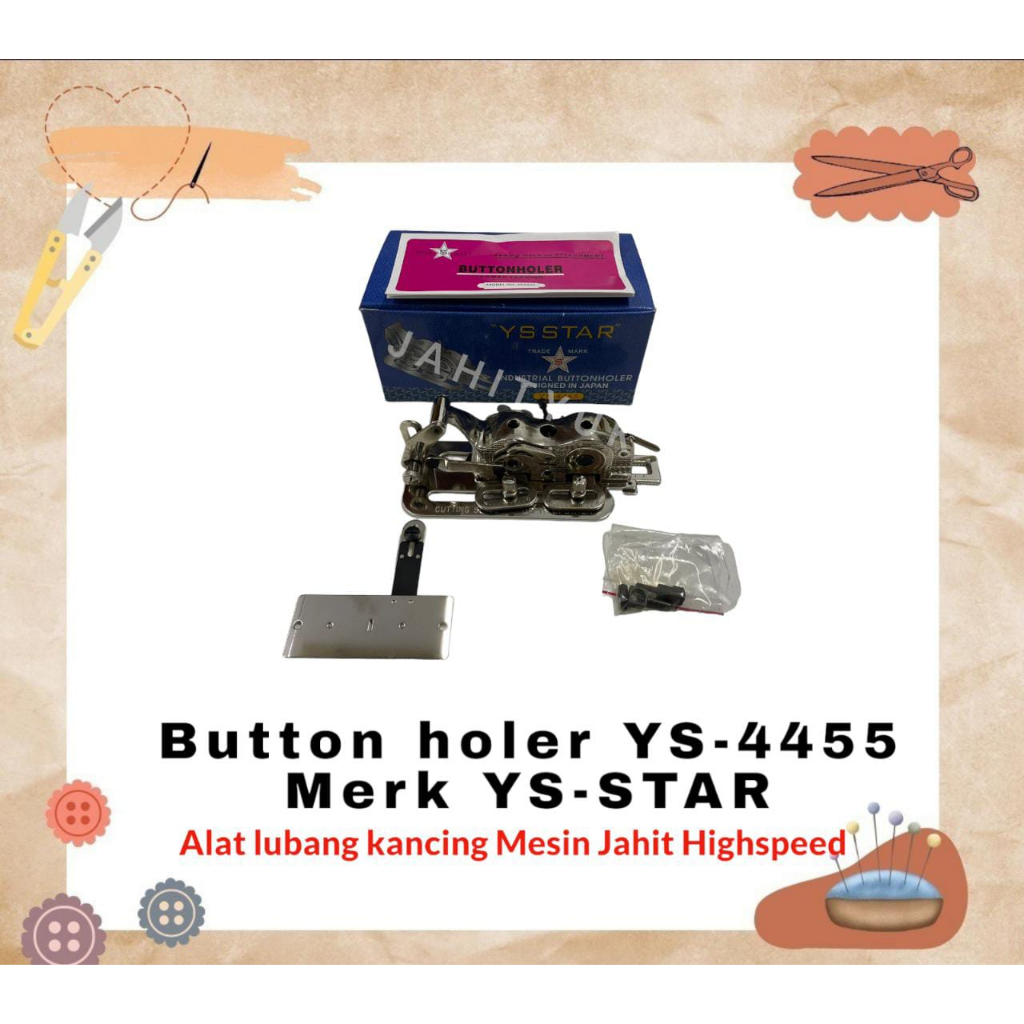 MESIN Ys-star YS-4455 Buttonhole Tool High Speed Industrial Sewing Machine/ BUTTONHOLER YS-STAR ...