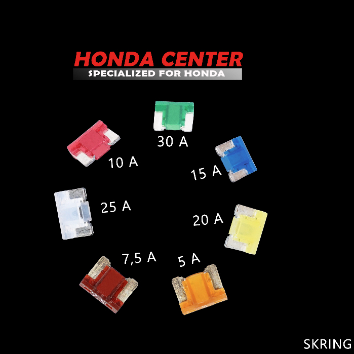 Fuse Short Fuse Micro Mini Car Plug-in Honda Accord Brio Brv City Crv ...