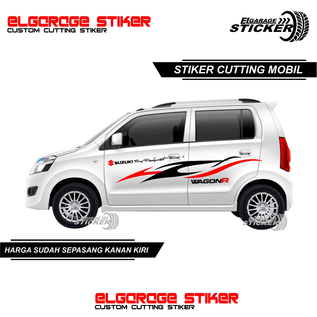 Karimun wagon r car sticker, side body striping sticker for all karimun ...
