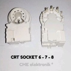 Rgb SOCKET CRT SOCKET SMALL NECK TUBE SOCKET LEGS PIN 6 - 7 - 8 GOOD ...