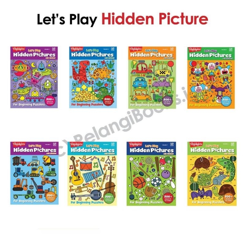 Lets play hidden pictures activity book search and find | Shopee ...
