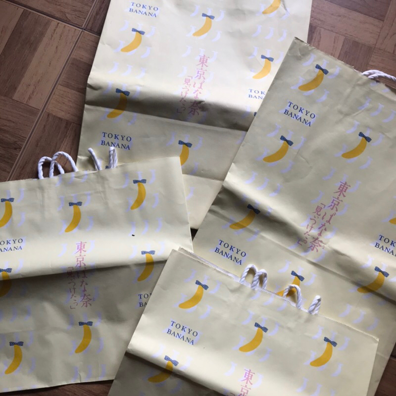 Original Japanese tokyo banana Paper Bag | Shopee Philippines