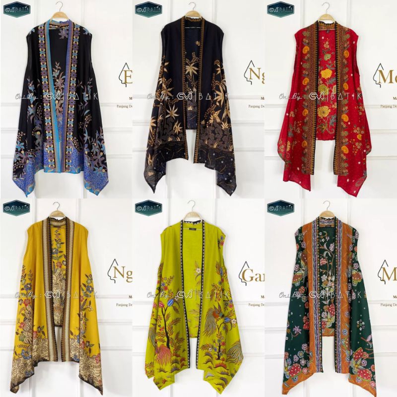 WHOLESALE MODERN BATIK OUTER VESTS | Shopee Philippines