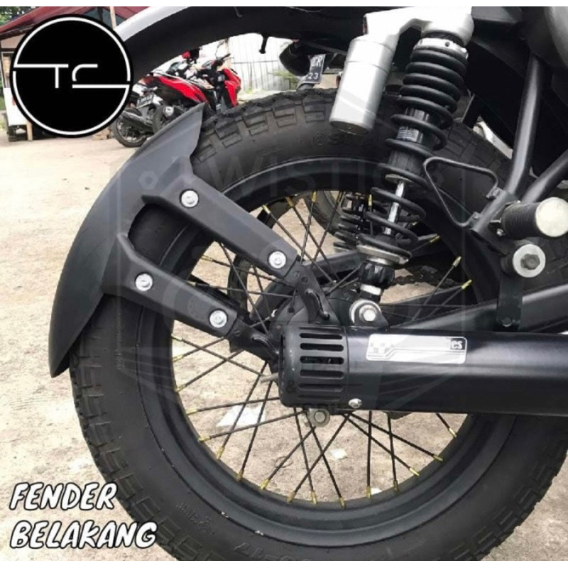 Rear Mudguard Fender Fender Anti Splash Motorcycle Custom W175 XSR155 ...