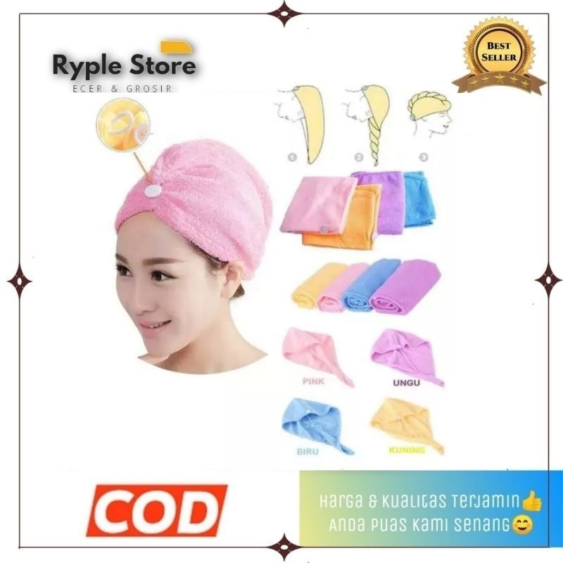 Rp - Microfiber Shampoo Hair Towel Practical And Fast Hair Dryer Wipe ...