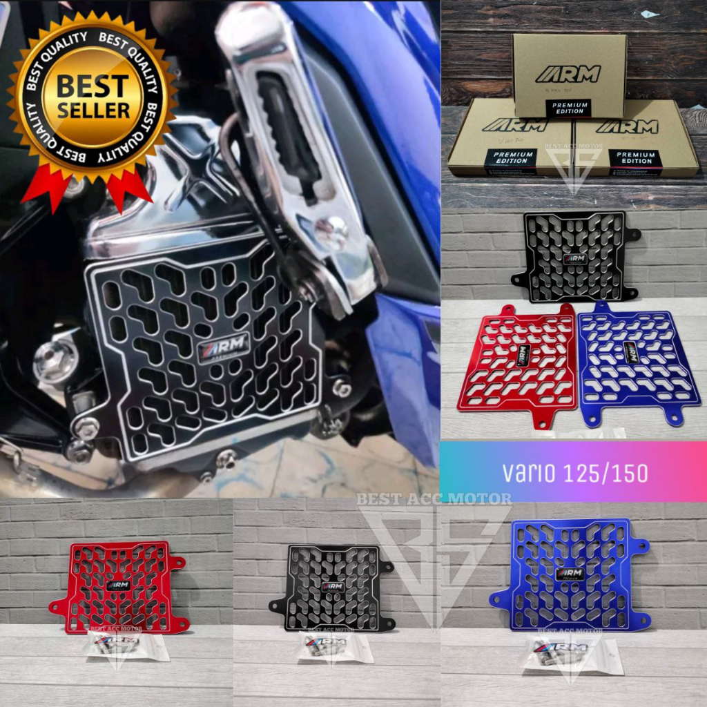 Radiator COVER VARIO 125 150 ARM FULL CNC TWO TONE PREMIUM | Shopee ...
