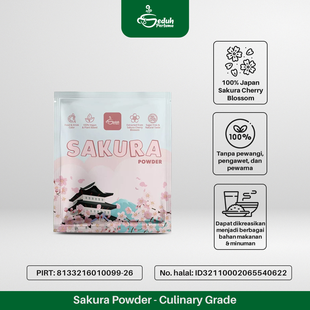 Sakura Pure Extract Powder - Pure Original Cherry Blossom Powder Food ...