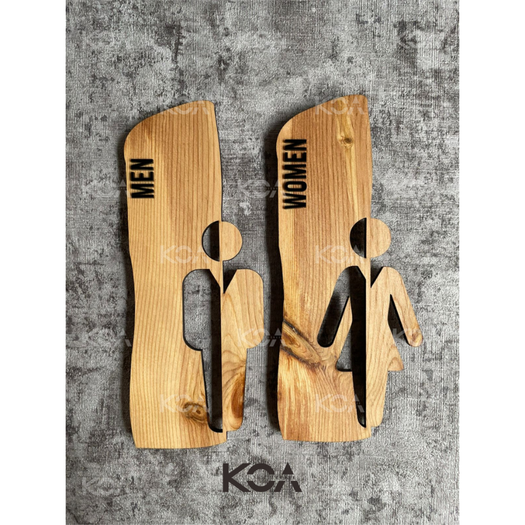 KAYU Toilet sign, Toilet sign, Toilet sign, Unique Dutch Teak Wood ...