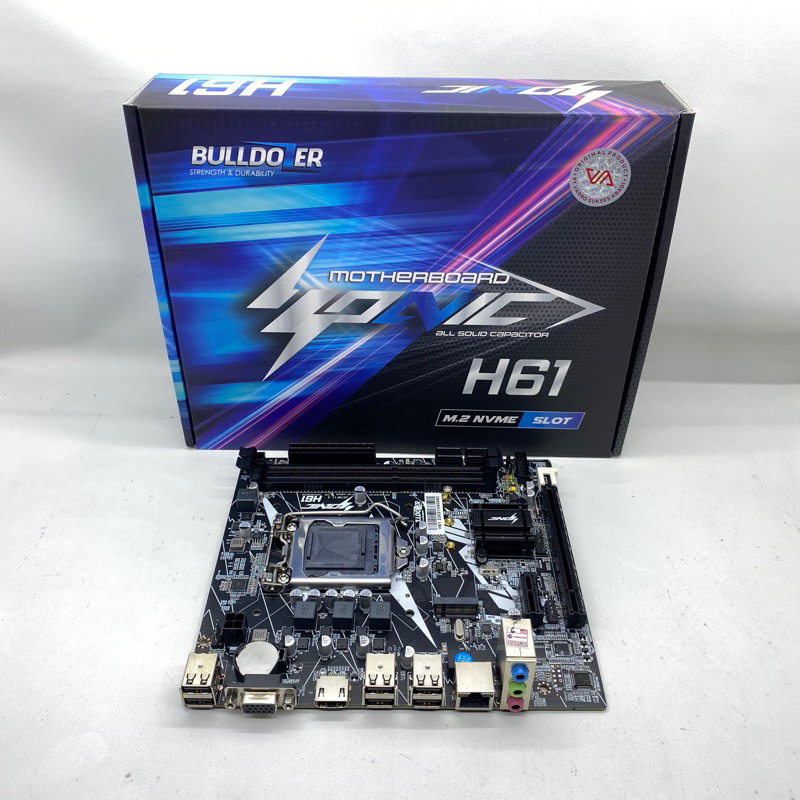 MOBO MOTHERBOARD BULLDOZER H61 INTEL GEN 2 GEN 3 SOCKET 1155 DDR3 ...