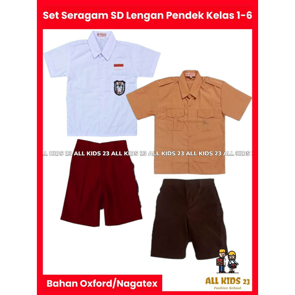 MERAH PUTIH Newest - Complete Red and White Scout Short Elementary ...