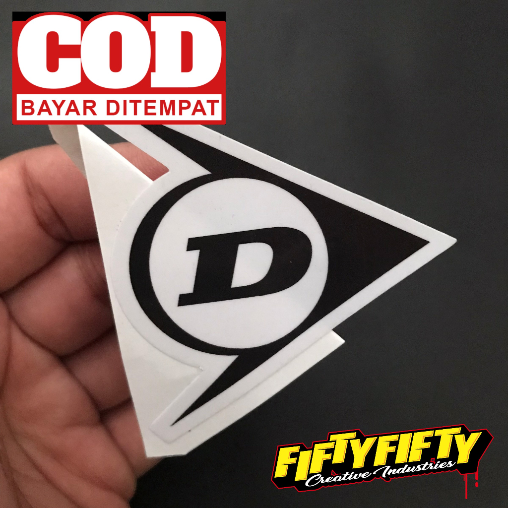 DUNLOP LOGO Print Cut Stickers Glossy Lamination Printing Stickers ...