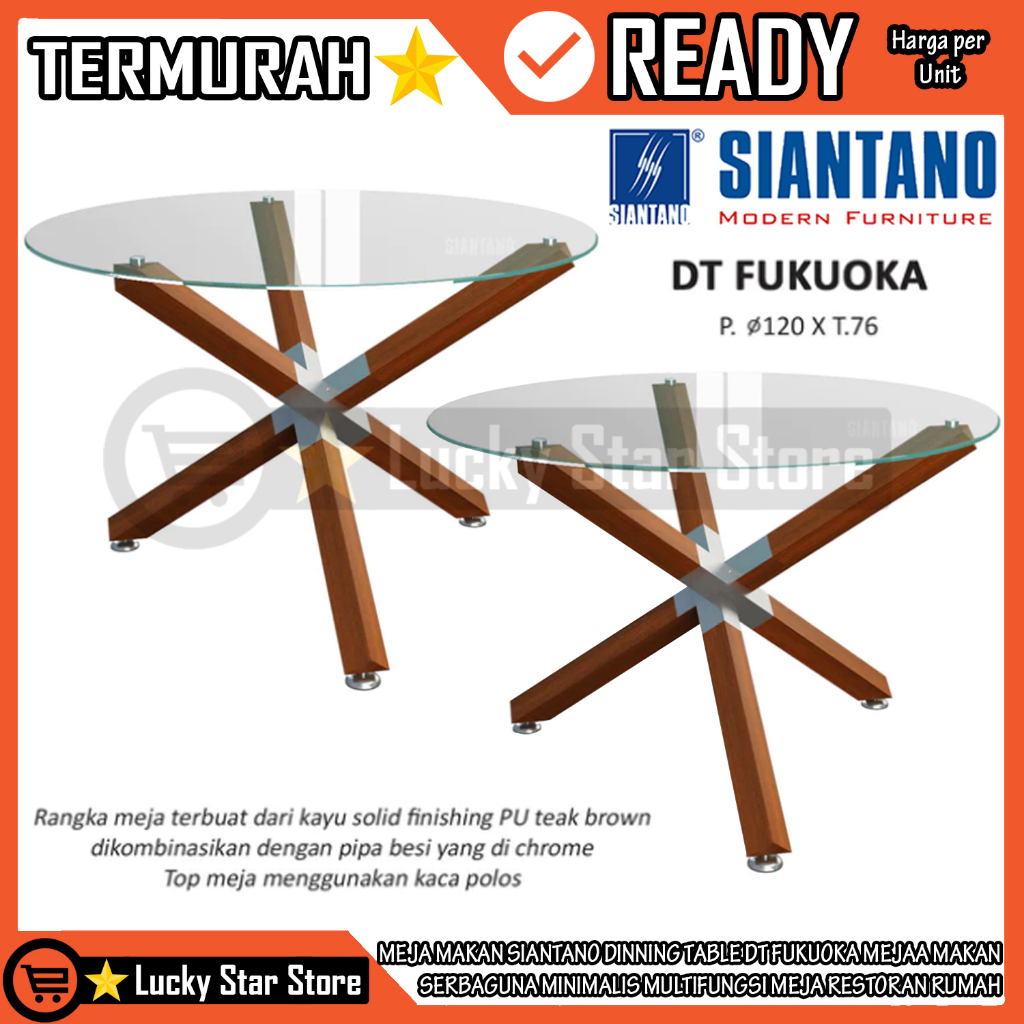 [Instant] SIANTANO DINNING TABLE DINING TABLE MINIMALIST FUKUOKADT ...