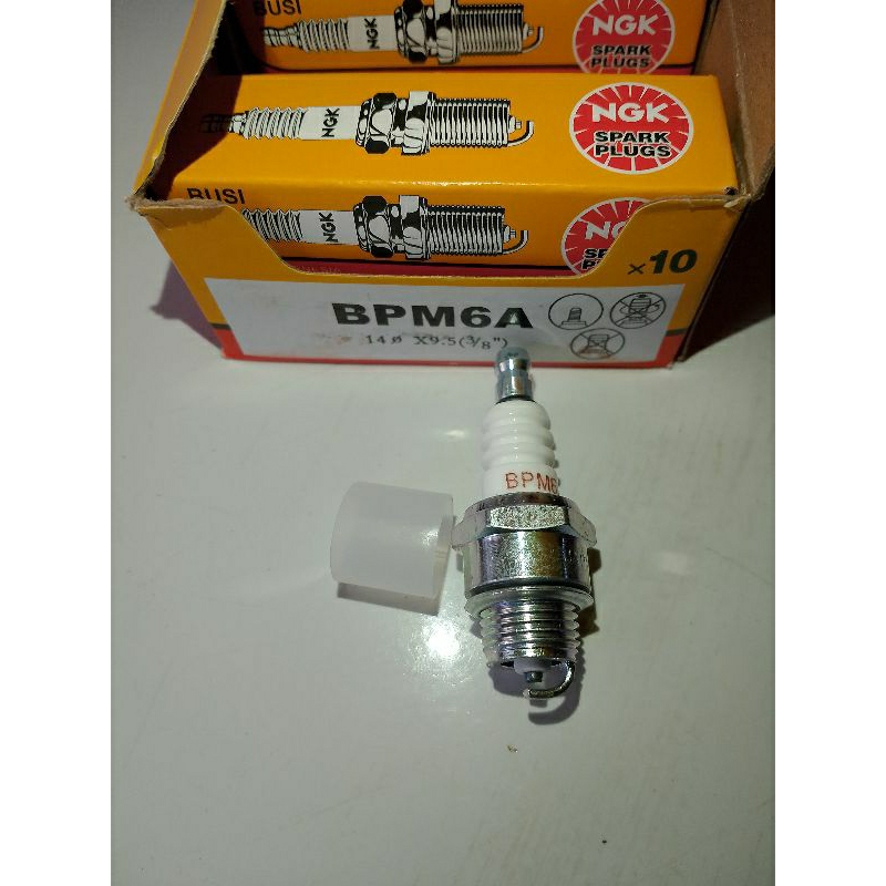 MESIN Ngk BPM6A spark plugs, 10 per box lawn mower spark plugs | Shopee Philippines
