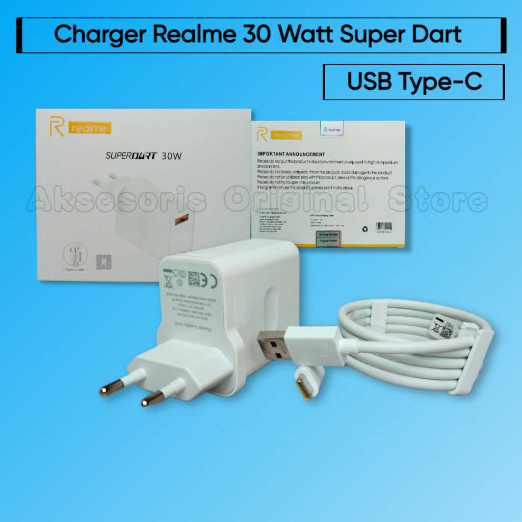 Realme 7i 7 6 6 Pro Narzo VOOC Fast Charging White Charger | Shopee ...