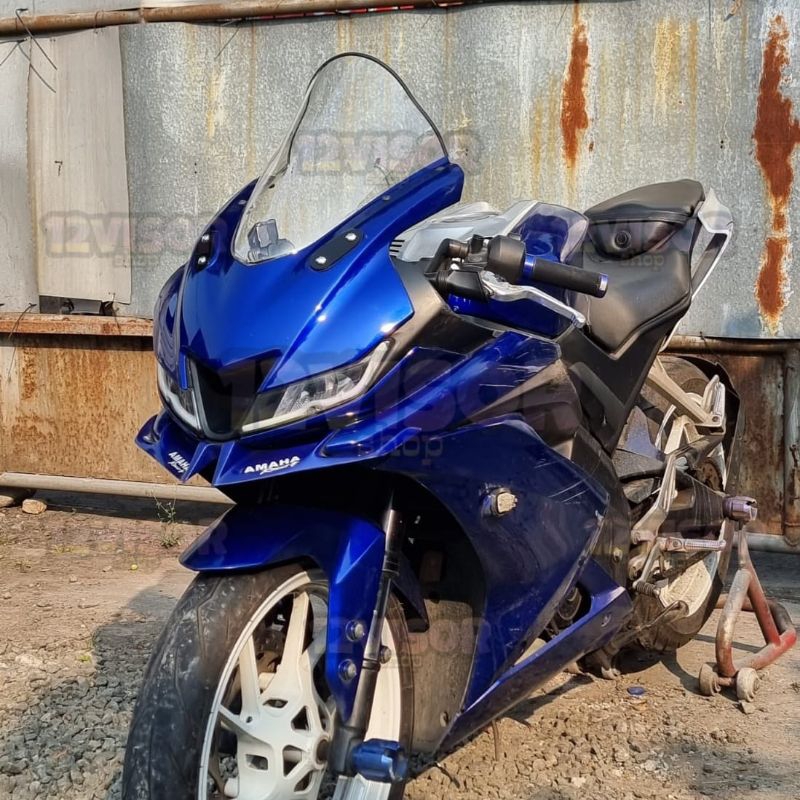 WINDSHIELD R15 SPORTY TYPE V3 full Jenong, Thickness 3MM + rubber list ...