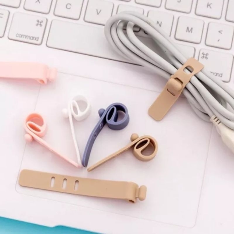 Silicone cable Tie/Rubber cable Roller/cable Clip binder/cable cord/hp ...