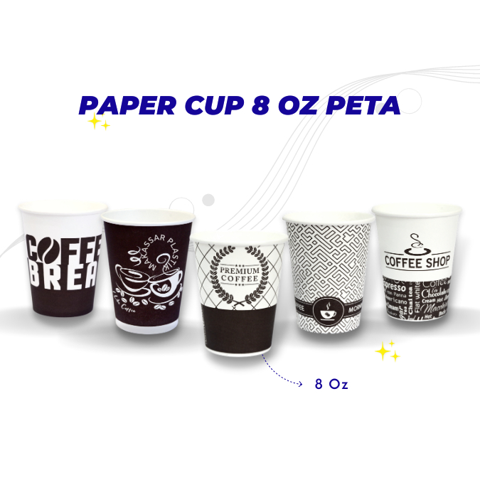 Paper Cup Map 8 Oz @ 50 Pcs | Shopee Philippines