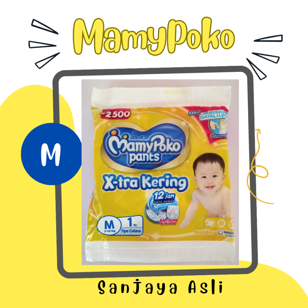 MAMY POKO M BABYPopok/ PAMPERS/ PEMPERS RENCENG SACHET | Shopee Philippines