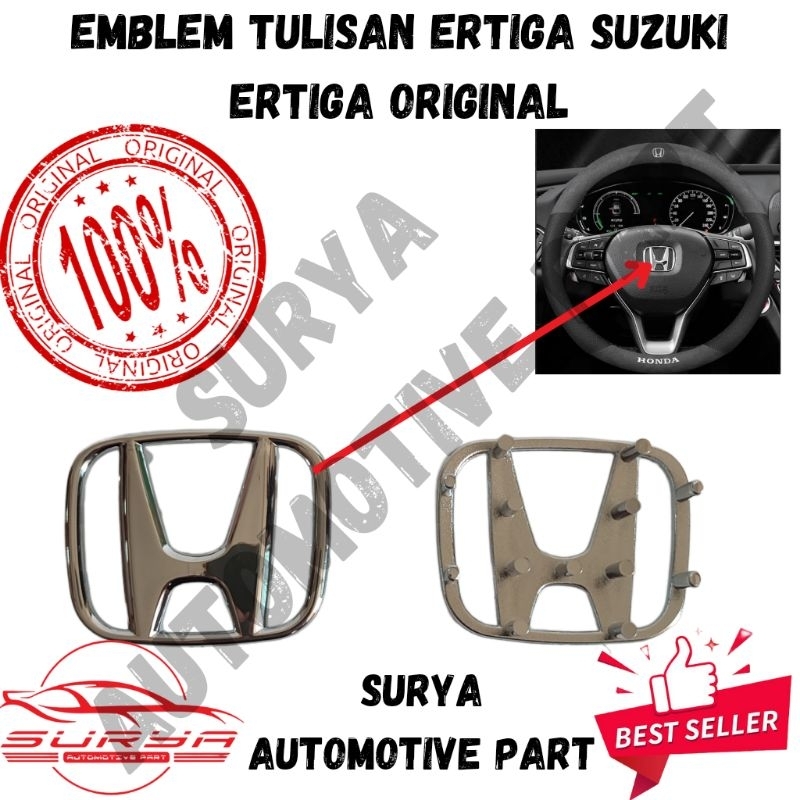 Original Honda Accord Odyssey HRV CRV GEN 4 Steering Wheel Emblem Logo ...