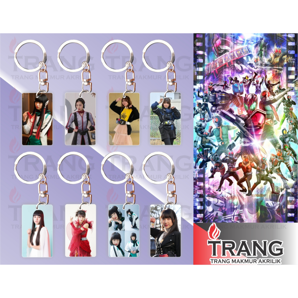 GANTUNGAN Heroine Kamen Rider Acrylic Keychain/ Heroine Acrylic ...