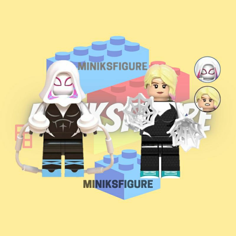 Spider-gwen Minifigure Block Toy | Spider-girl | Spider-woman Gwen ...