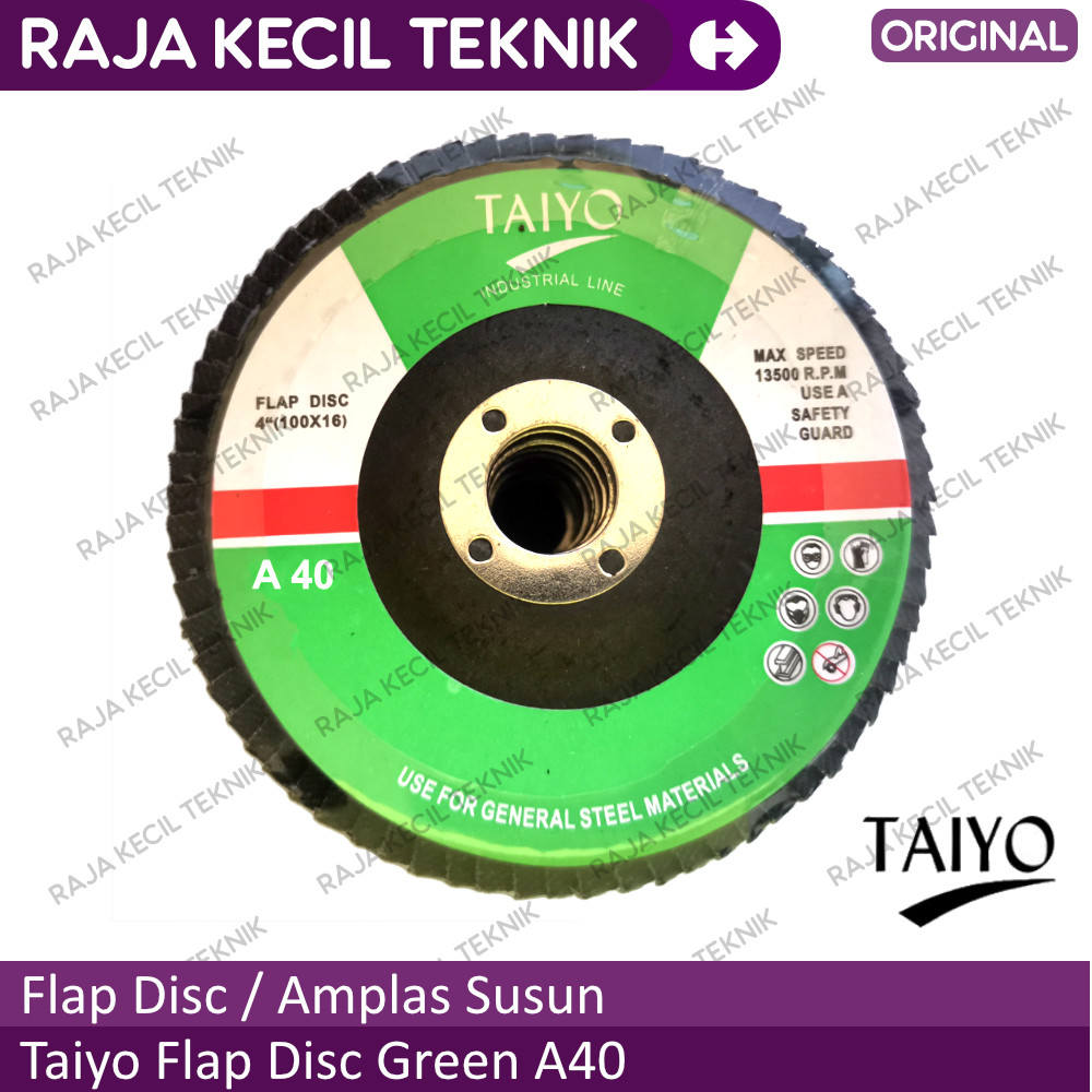 HIJAU Flap Disc / Sandpaper Stack / Sandpaper Stack TAIYO Green / Green ...