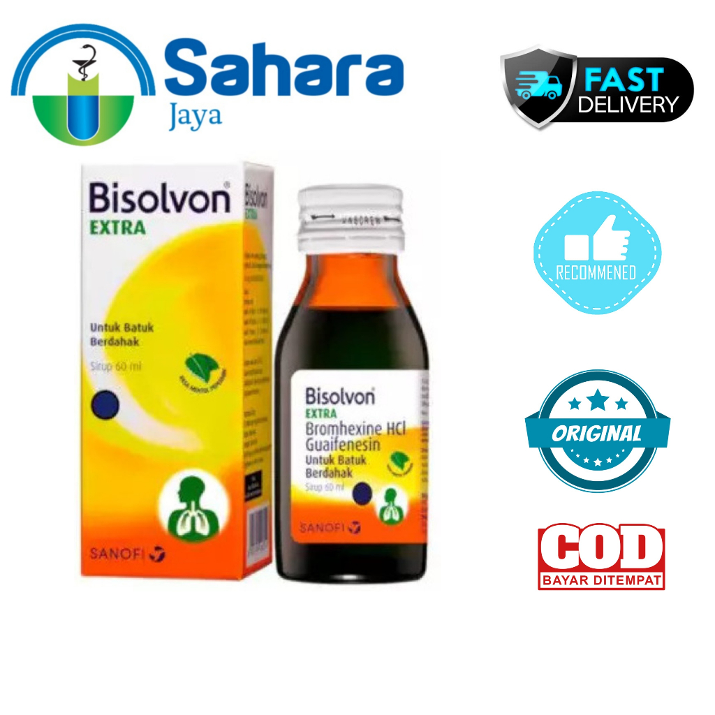 [SJ] Bisolvon Extra Syrup 60 ML / relieves phlegmy coughs | Shopee ...