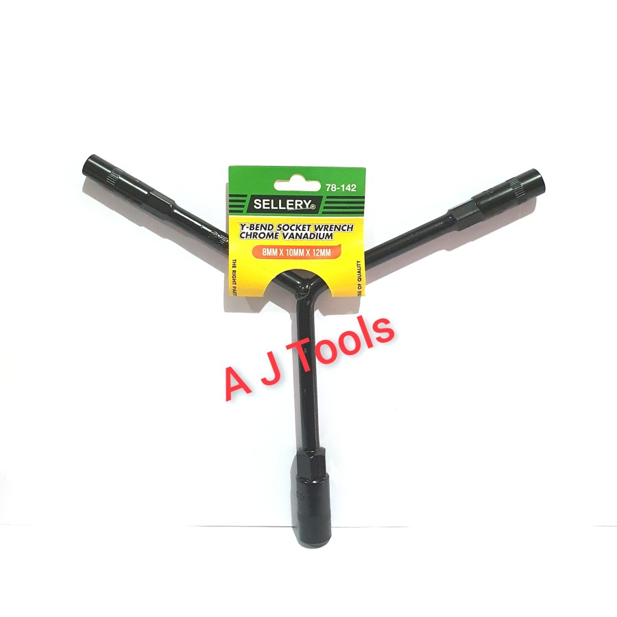 Y Socket Wrench 8mm x 10mm x 12mm Y-Bend Socket Wrench Long Sellery ...