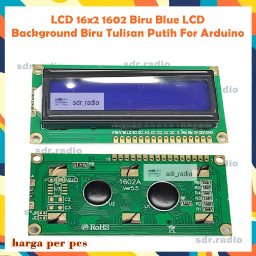 PUTIH Lcd 16x2 1602 Blue Blue LCD Background Blue White Writing For ...