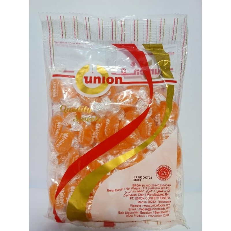 Union Candy Orange Flower Sugar Flavor 1 Pack Contains 66 Pcs | Shopee ...