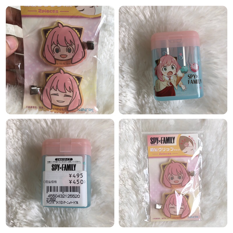 Spy x family Anya series hair clips and pencil shavings made in Japan ...