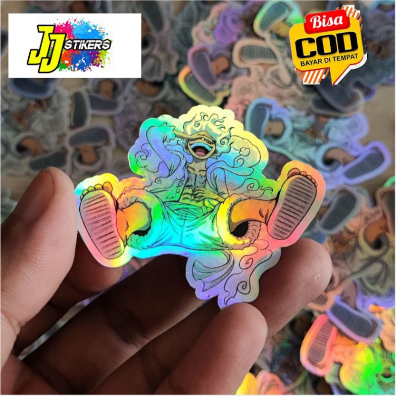 Anime ONE PIECE LUFFY GEAR 5 HOLOGRAM STICKER | Shopee Philippines
