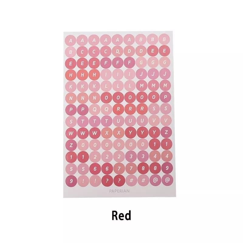 Deco Alphabet Number Sticker for Journaling Number Aesthetic Sticker ...