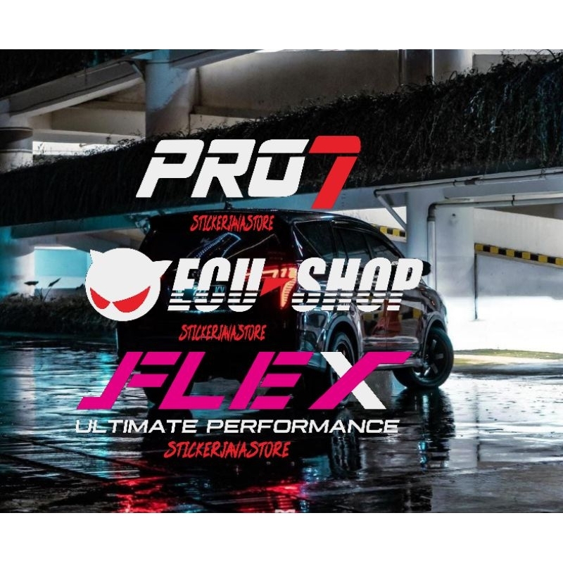 CAR STICKER ONE SET PRO7 ECUSHOP FLEX | Shopee Philippines