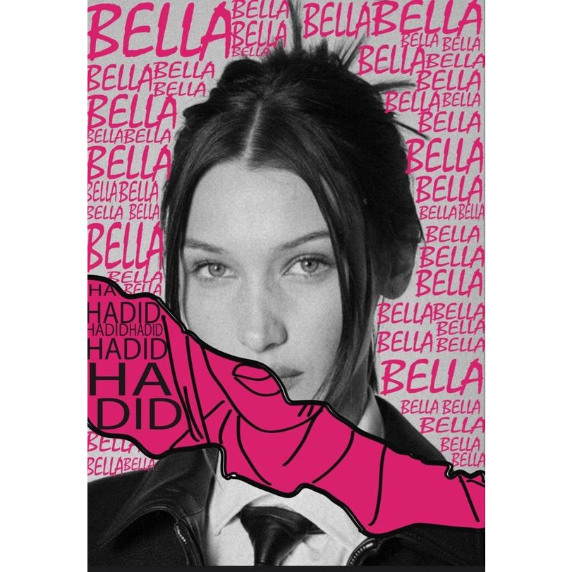 Bella Hadid poster (can customize image) | Shopee Philippines