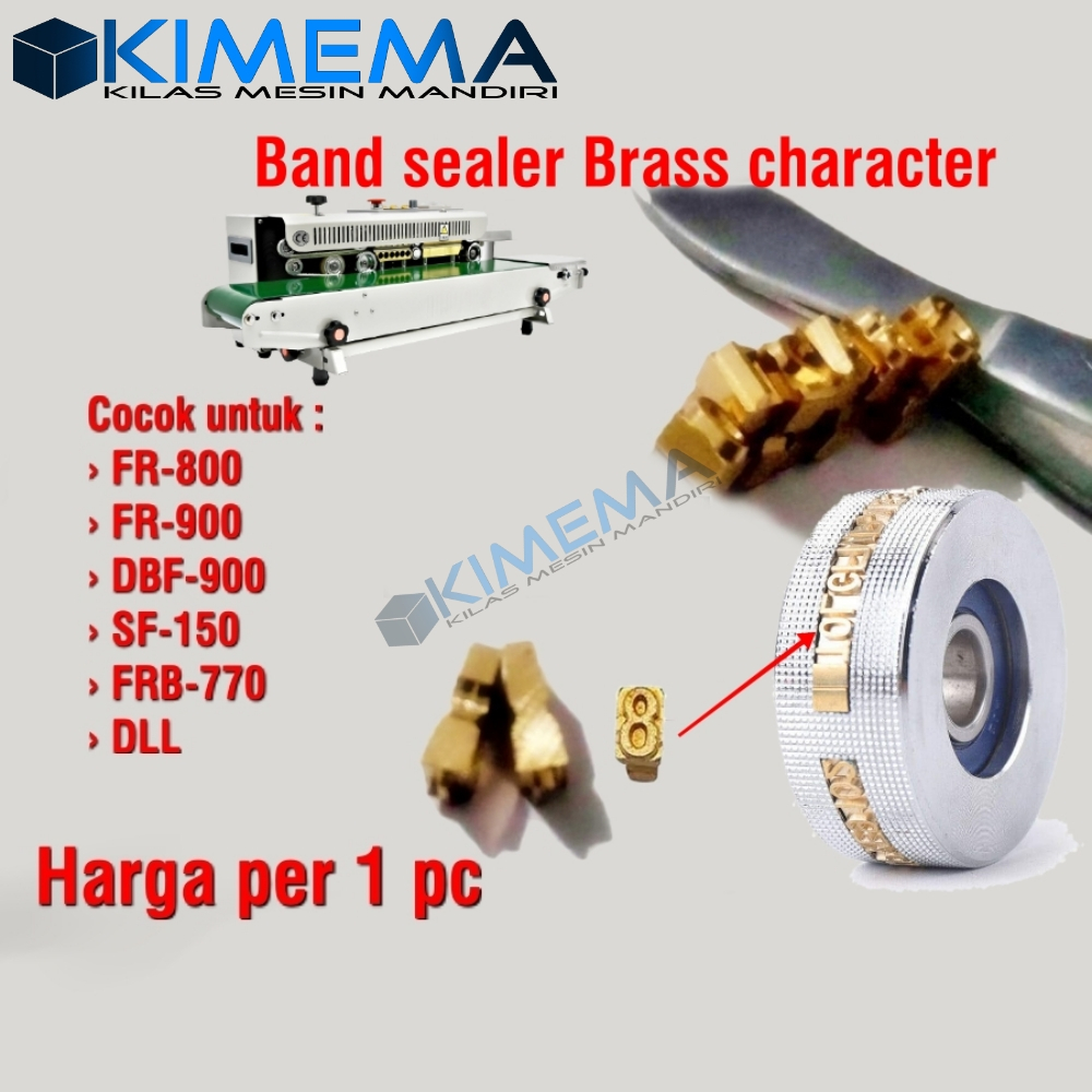 MESIN Printing Wheel Character Numbers Letters Fonts Continuous Band ...