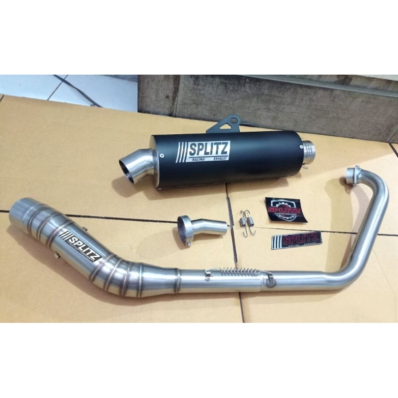 Fullset Exhaust RACING SPLITZ ORIGINAL R15 CBR 150 CB 150 GSX R MX KING ...